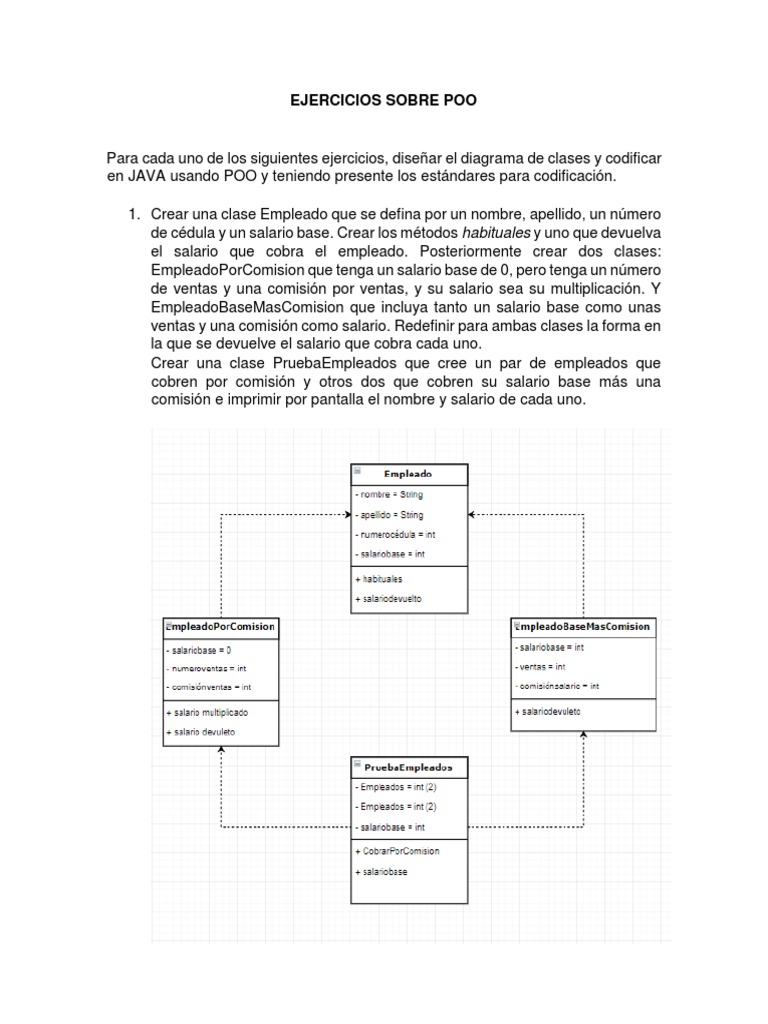 Taller POO | PDF | Precios | Salario
