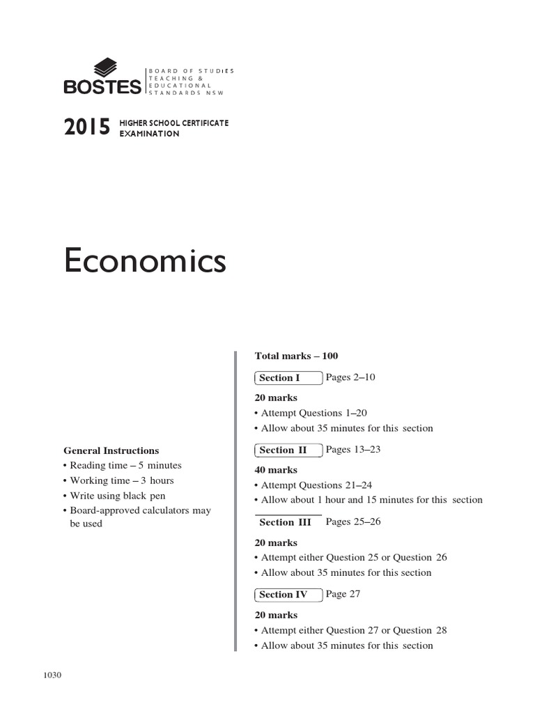 2015 HSC Economics | PDF | Fiscal Policy | Monetary Policy