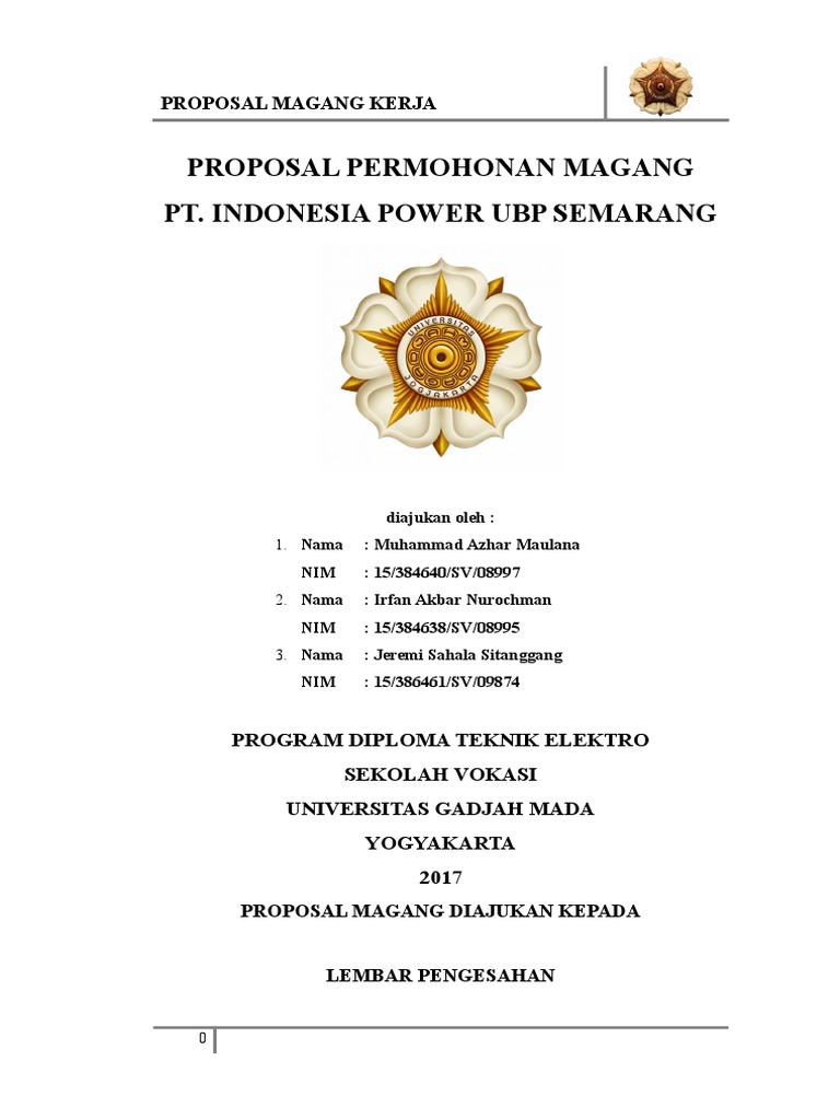 Proposal Magang | PDF