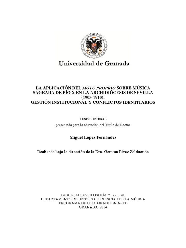 Motu Propio PDF | PDF | Granada | Papa