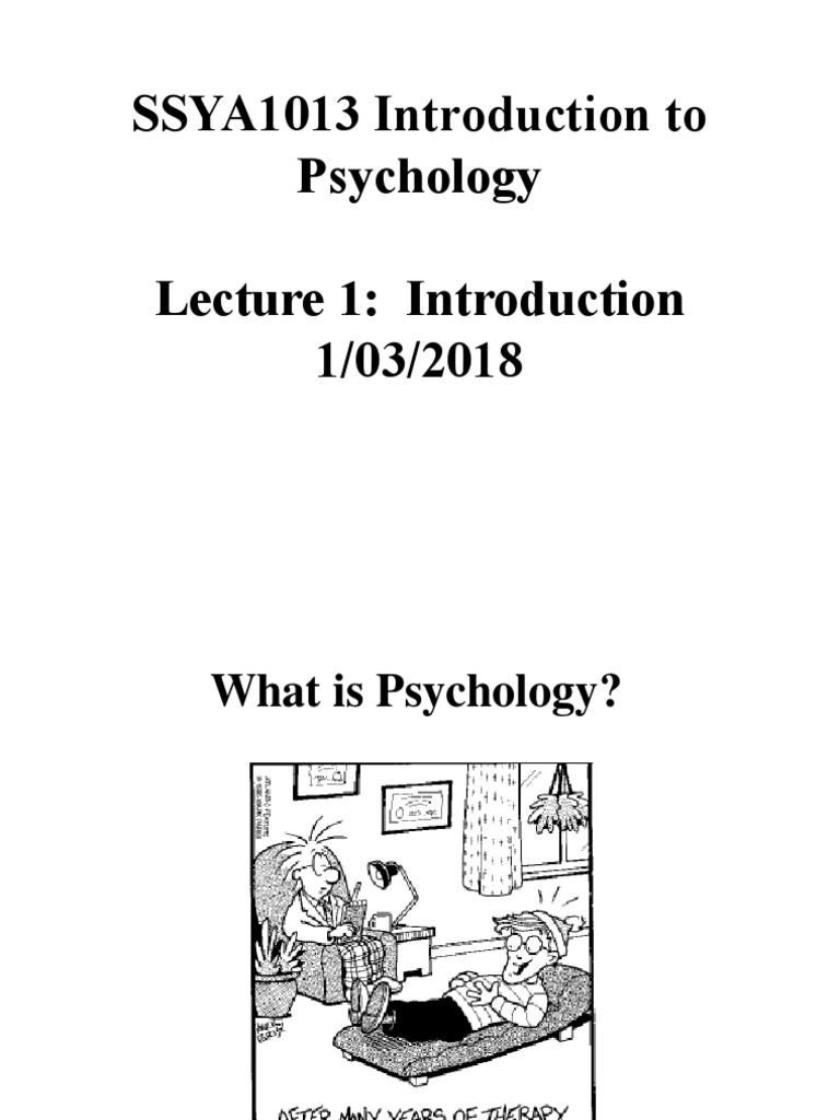 Introduction to Psychology Overview | PDF | Thought | Psychology