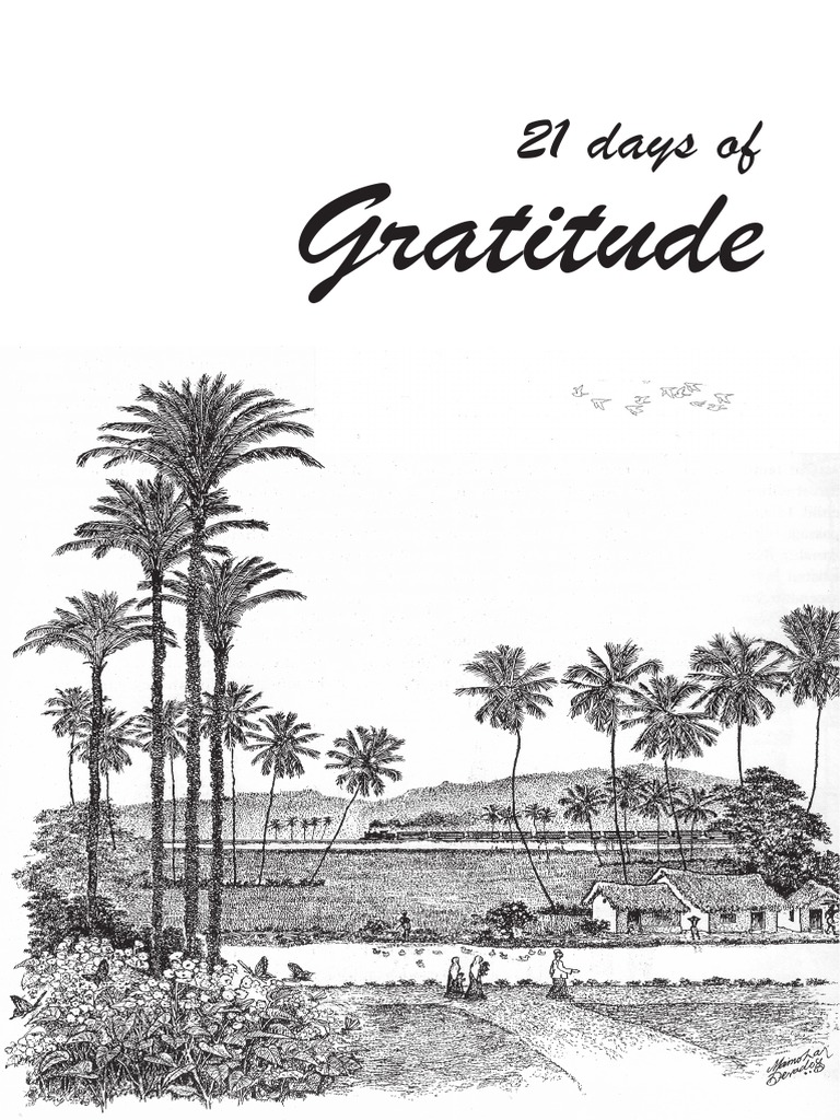21-Day Gratitude Journal (Aravind Format) | PDF | Gratitude | Cognitive ...
