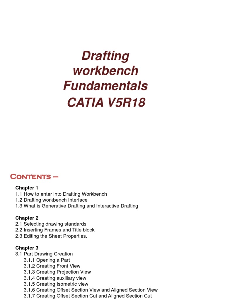 Drafting Catia V5 | PDF | Cartesian Coordinate System | Line (Geometry)