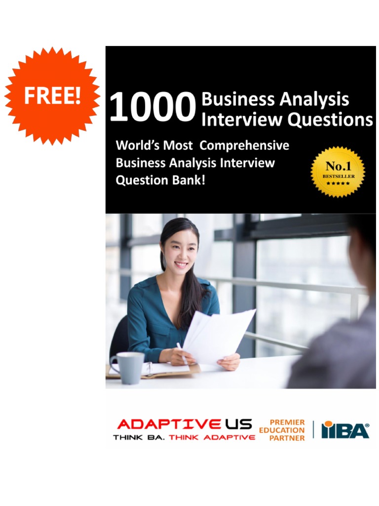 1000 BA Interview Questions - Free Edition | PDF | Business Analysis ...
