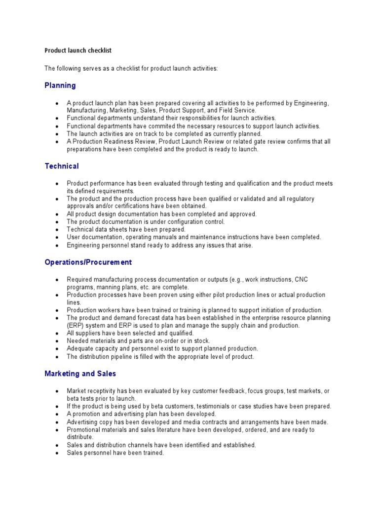 Product Launch NPD | PDF | Enterprise Resource Planning | Business