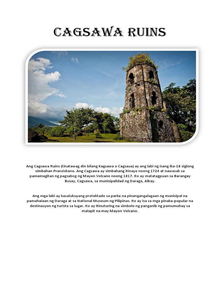 Cagsawa Ruins | PDF