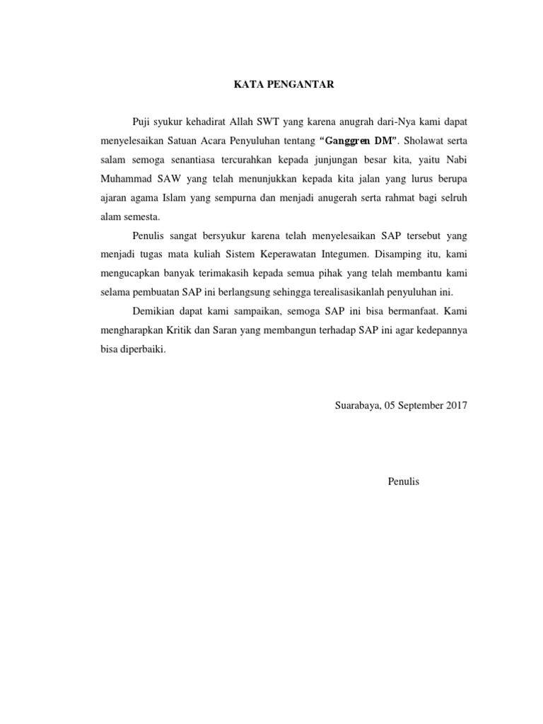 Kata Pengantar Sap | PDF
