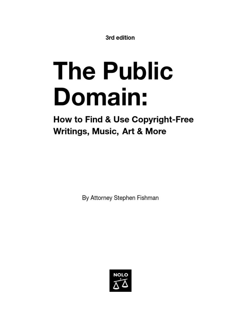 The Public Domain:: Writings, Music, Art & More | PDF | Law