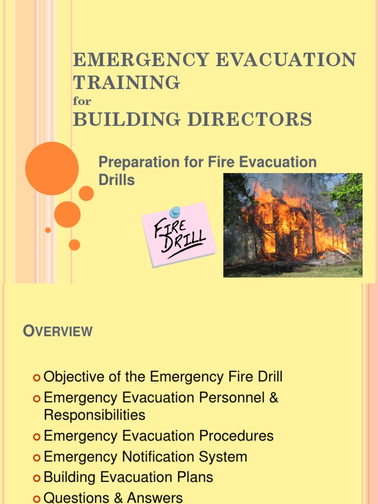 Evacuation Drill Powerpoint1 1 | PDF | Emergency Evacuation | Emergency