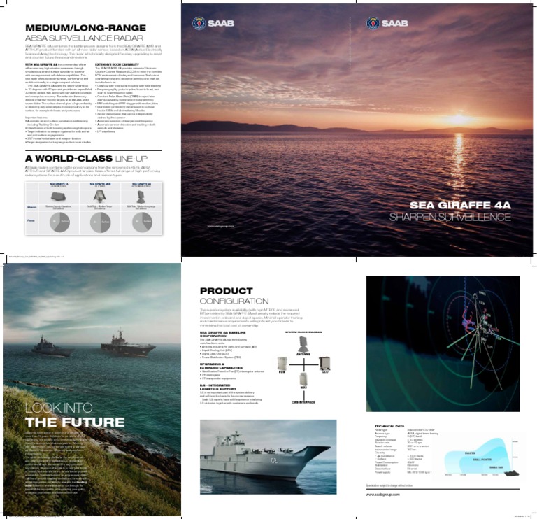Sea Giraffe 4a Product Brochure | PDF | Radar | Military Technology