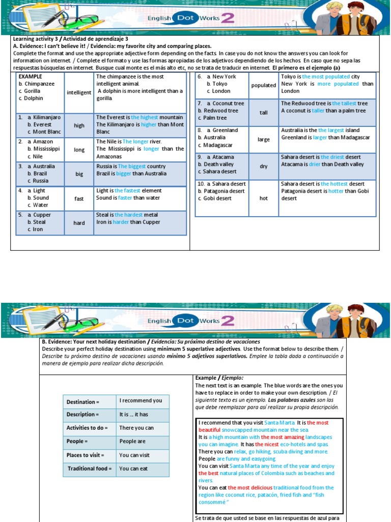 Superlative Adjectives in Descriptions | PDF | Nature