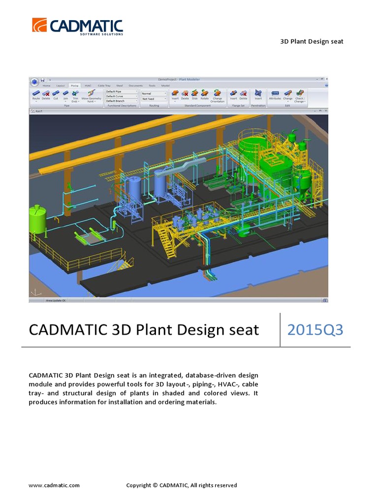 Cadmatic 3d Plant Design | PDF | 3 D Modeling | 3 D Computer Graphics