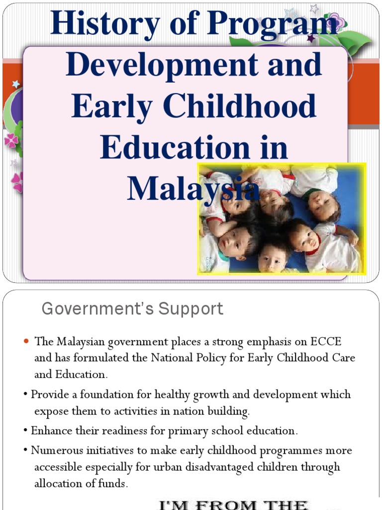 History of Program Development and Early Childhood Education | PDF ...