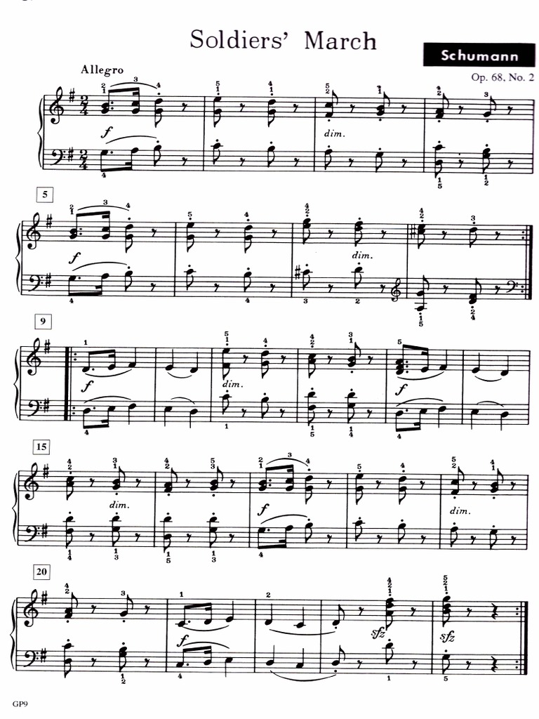 SCHUMANN Soldier's March | PDF