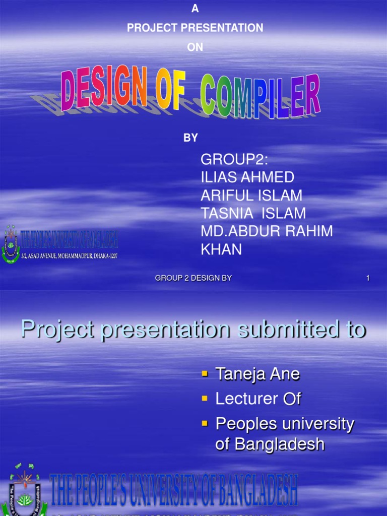 COMPILER DESIGNS Presentation Final | PDF | Parsing | Linguistics COMPILER DESIGNS Presentation Final | PDF | Parsing | Linguistics