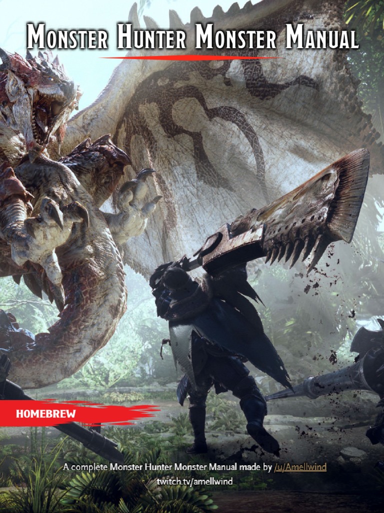 Monster Hunter Monster Manual | Download Free PDF | Predation | Zoology