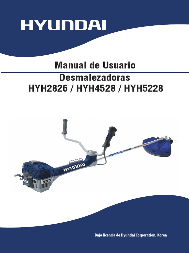 Manual HYH2826 4528 5228 | PDF | Carburador | Herramientas