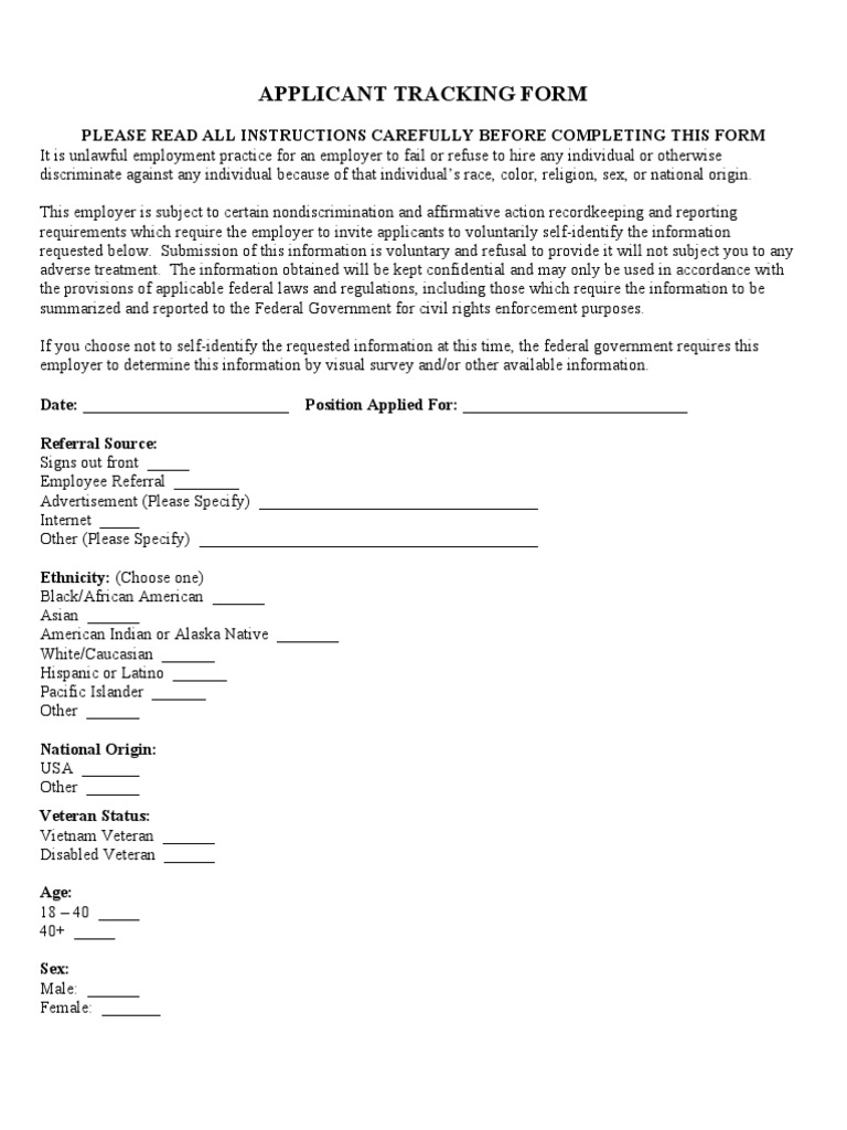 Employment Application Updated | PDF | Race And Ethnicity In The United ...