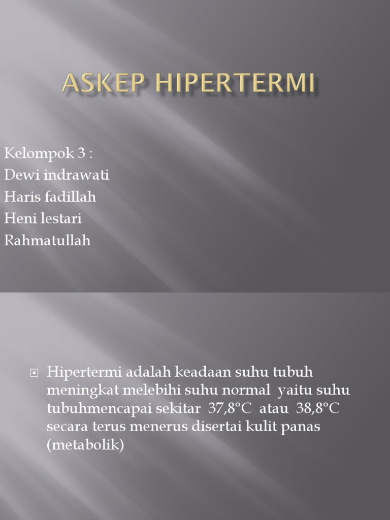 Hipertermi | PDF