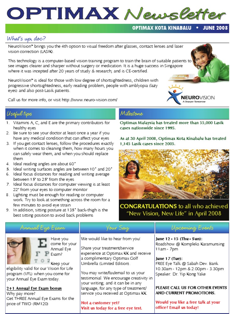 Optimax KK 06 - June 2008 | PDF | Contact Lens | Lens (Optics)