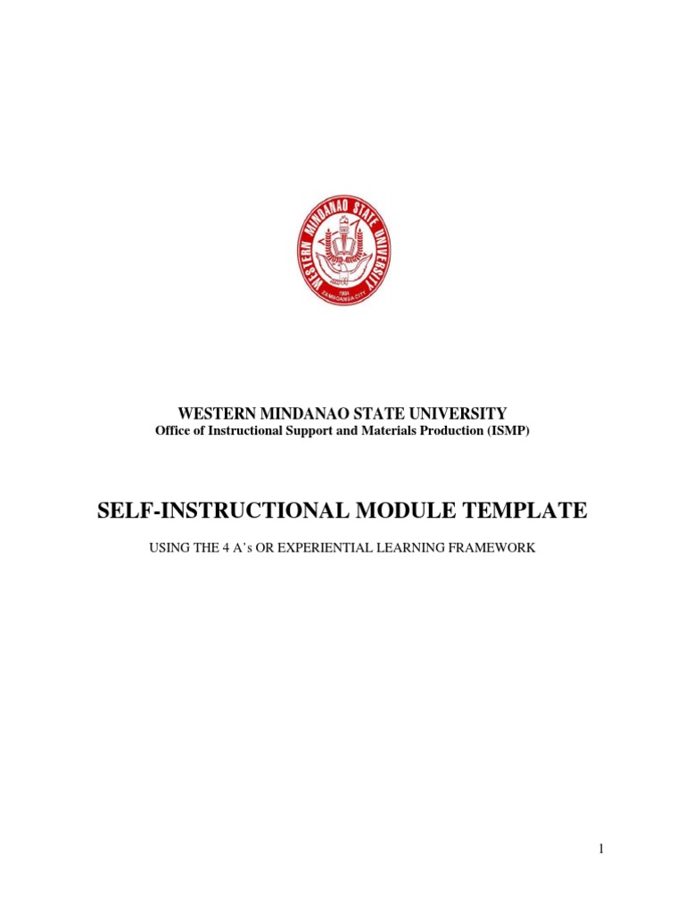 Wmsu Module Template | PDF | Personal Computers | Microcomputers