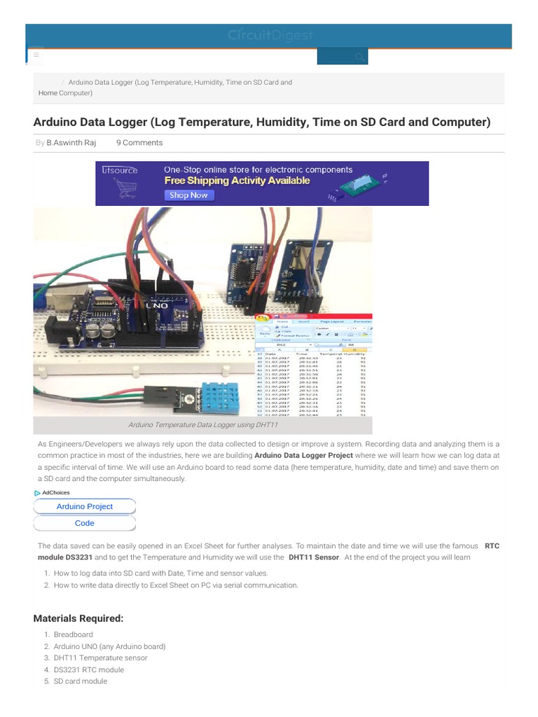 Circuitdigest Com | PDF | Arduino | Microsoft Excel