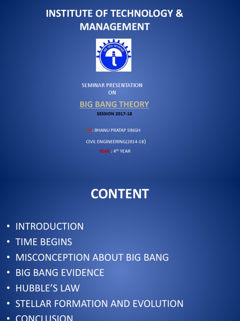 The Big Bang Theory Pdf Big Bang Universe