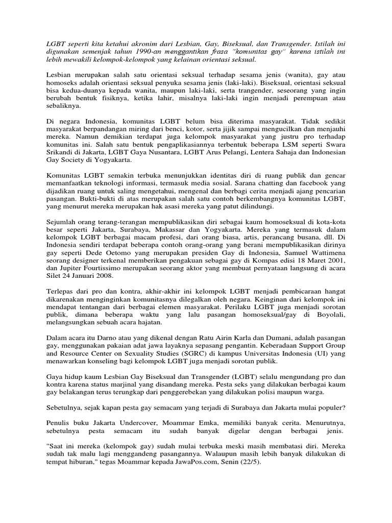 Makalah LGBT | PDF