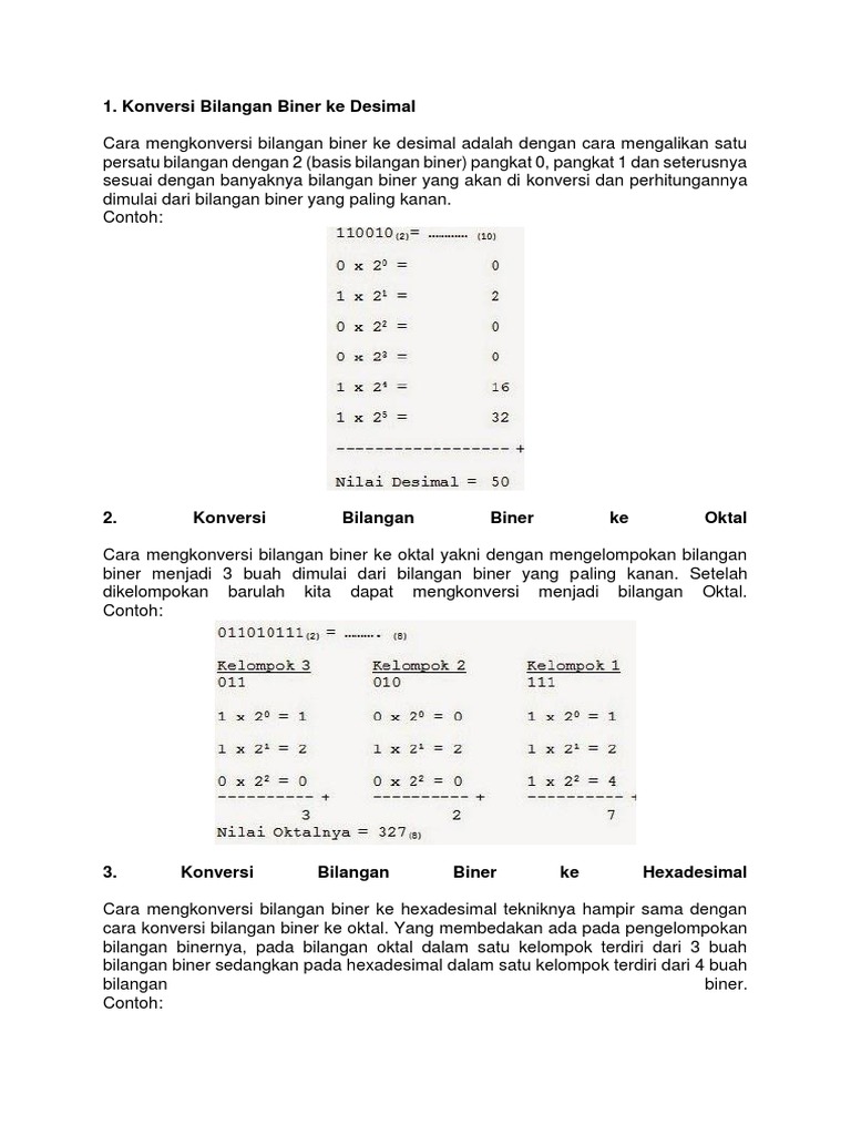Bilangan Biner | PDF