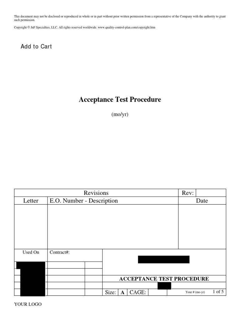 Acceptance Test Procedure: Add To Cart | PDF | Copyright | Intellectual ...