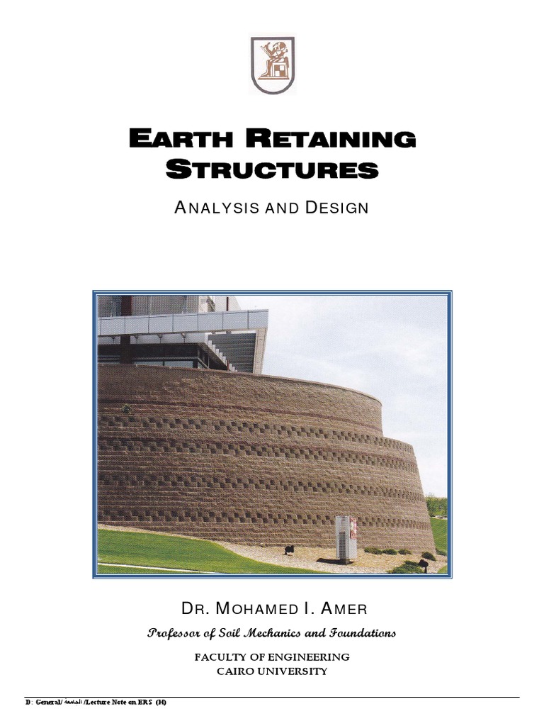 Lecture - Notes - 2010 - Earth Retaining Structures | PDF | Mechanics ...