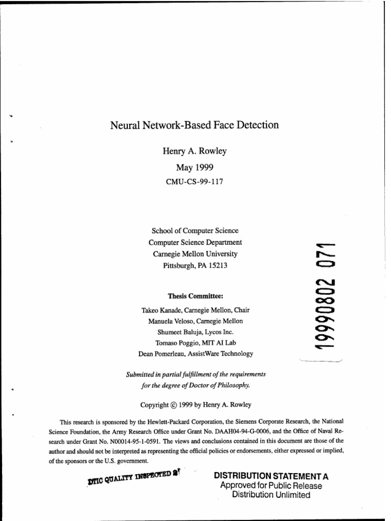Neural Network Based Face Detection Pdf Artificial Neural Network Image Segmentation