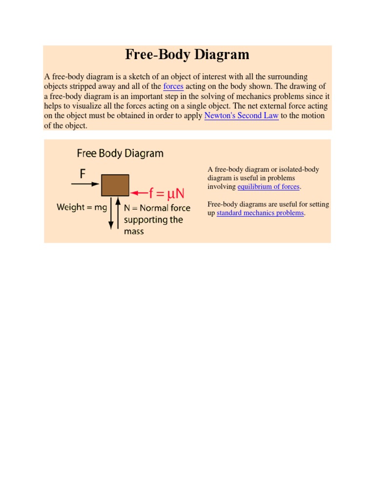 Free Body Diagram | PDF