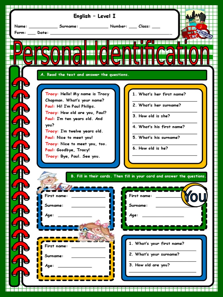 Personal Identification | PDF