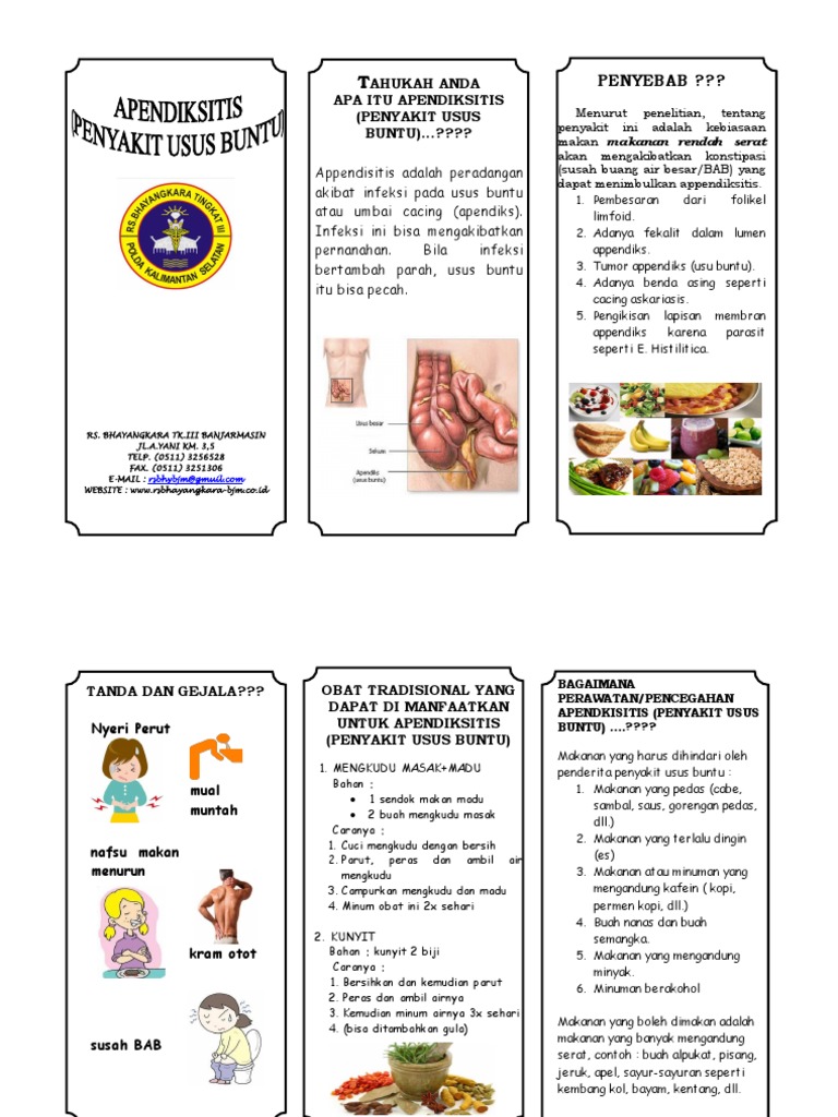 Leaflet Apendisitis | PDF