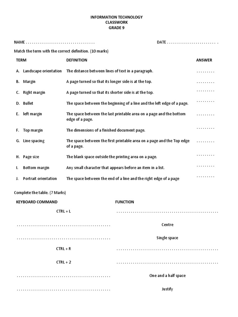 Grade 9 Classwork | PDF | Writing | Text