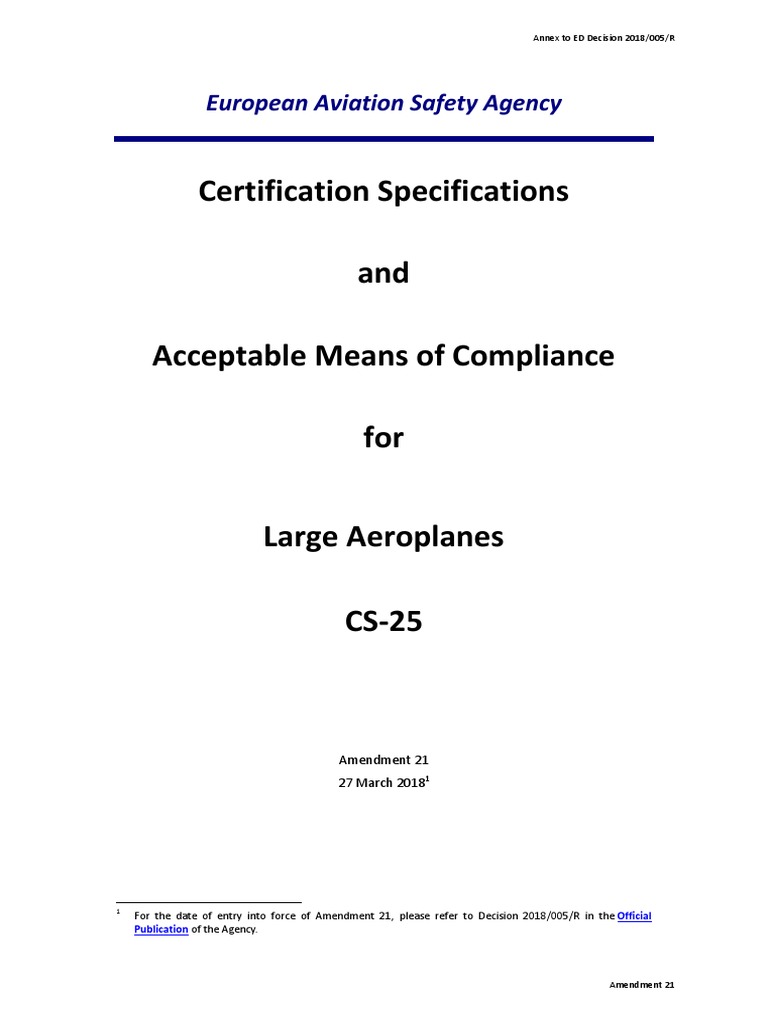CS-25 Amendment 21 | PDF