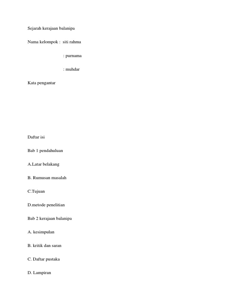 Sejarah Kerajaan Balanipa | PDF