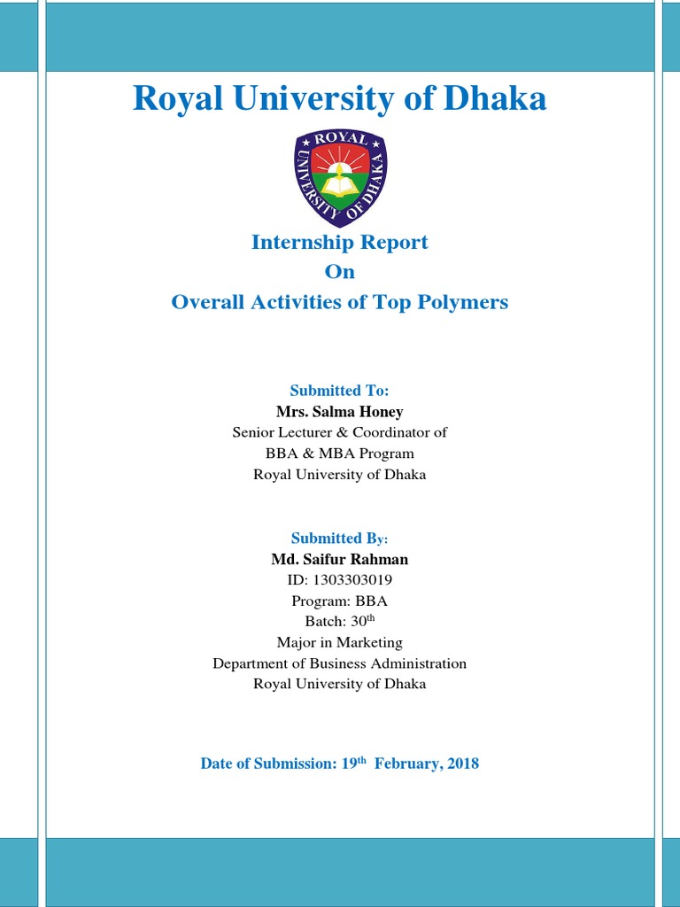 Overall Activities of TOP POLYMER | PDF | Inventory | Working Capital