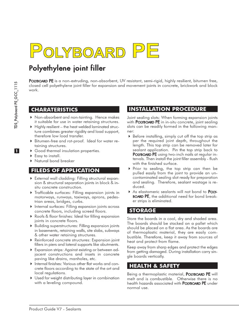 6 2 2 6 3 Polyboard Pe | PDF | Concrete | Polyethylene