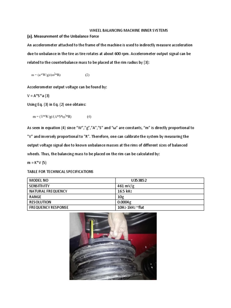 Wheel Balancing Machine Guide | PDF | Bit | Accelerometer