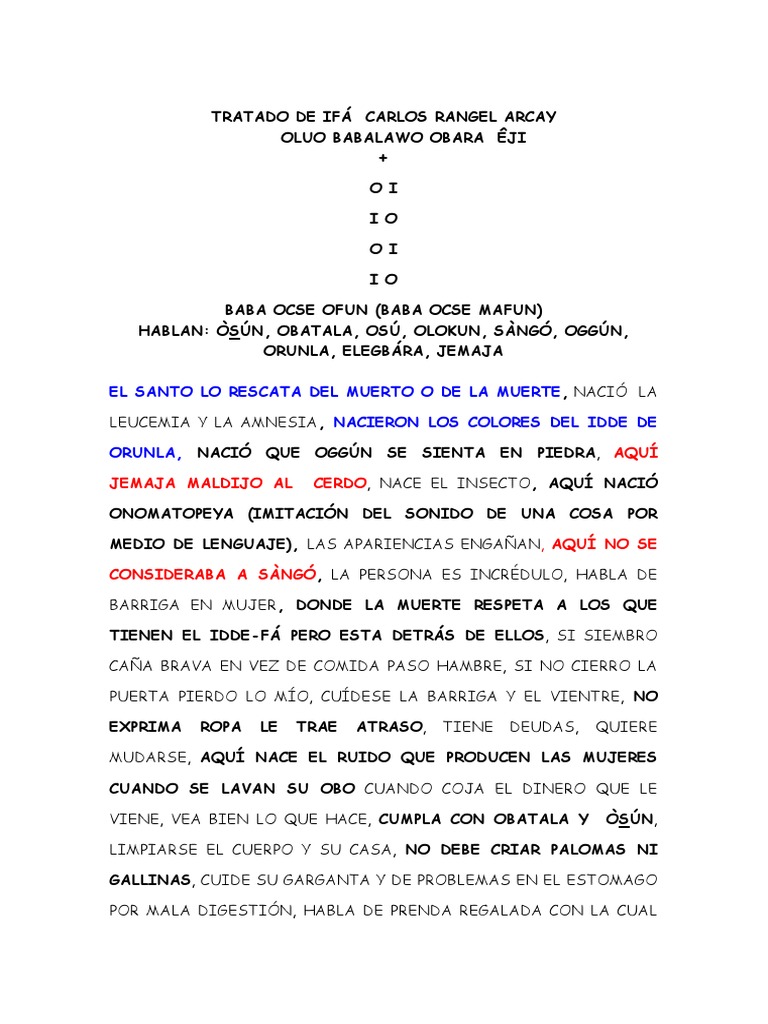 Oshe Ofun | PDF | Arte | Religión y espiritualidad