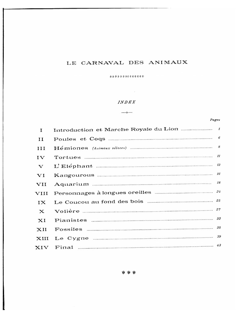 Carnaval Des Animaux Piano 4 Hands | PDF