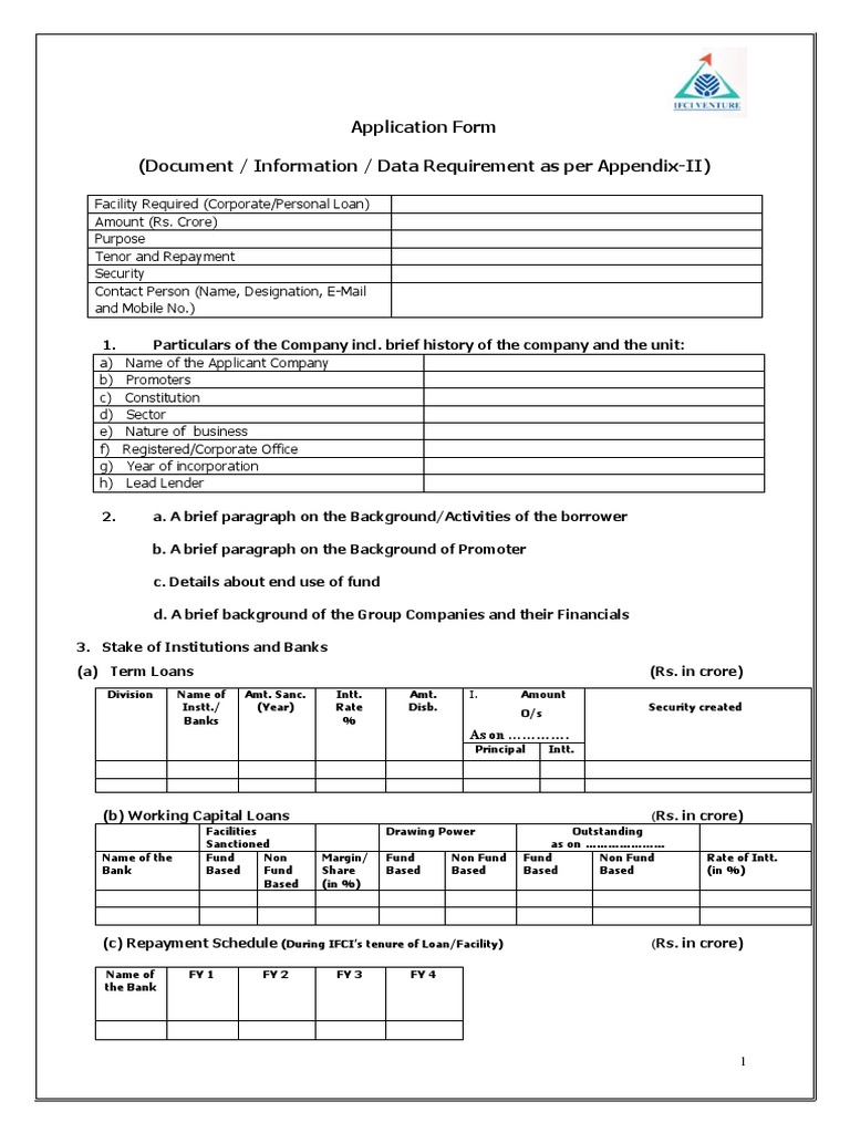Loan Application Form | PDF | Loans | Debt