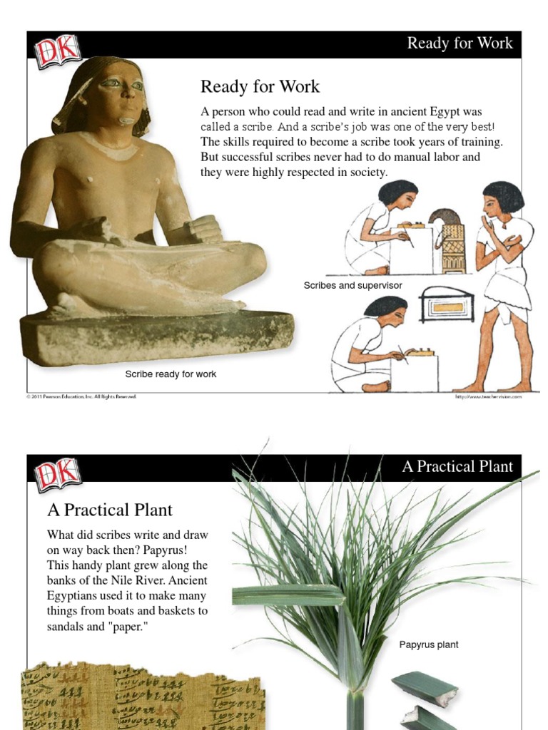 Scribes of Ancient Egypt: Roles and Skills | PDF | Papyrus | Egyptian ...
