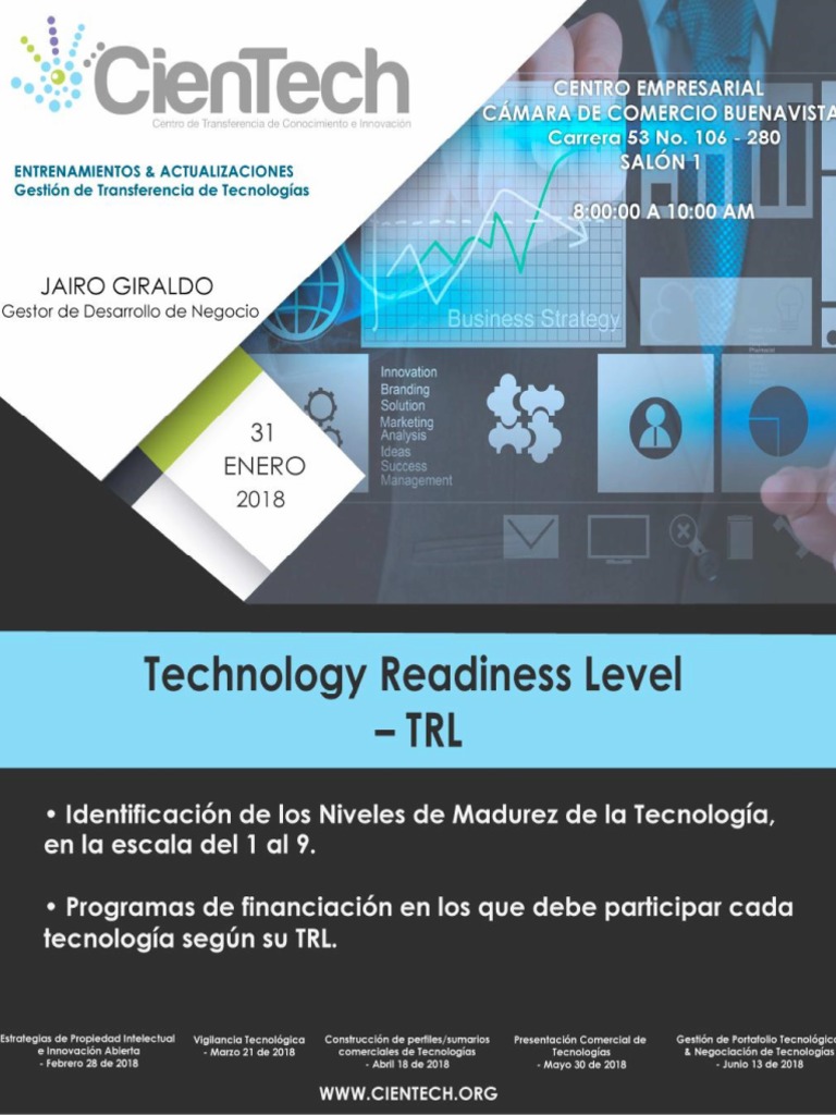 Technology Readiness Level Trl Pdf Beneficio Economía Innovación