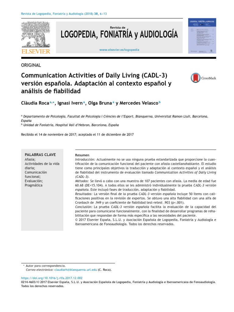 Cadl - 3 | PDF | Alfa de Cronbach | Comunicación