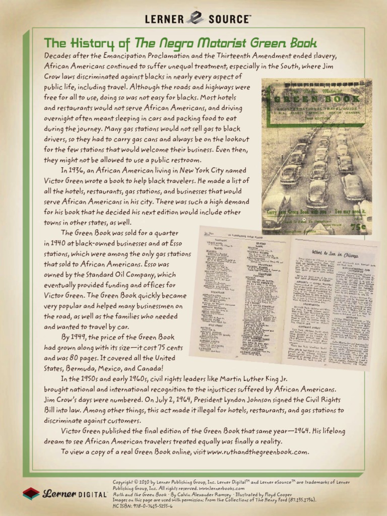 History of The Green Book | PDF | African Diaspora | The United States