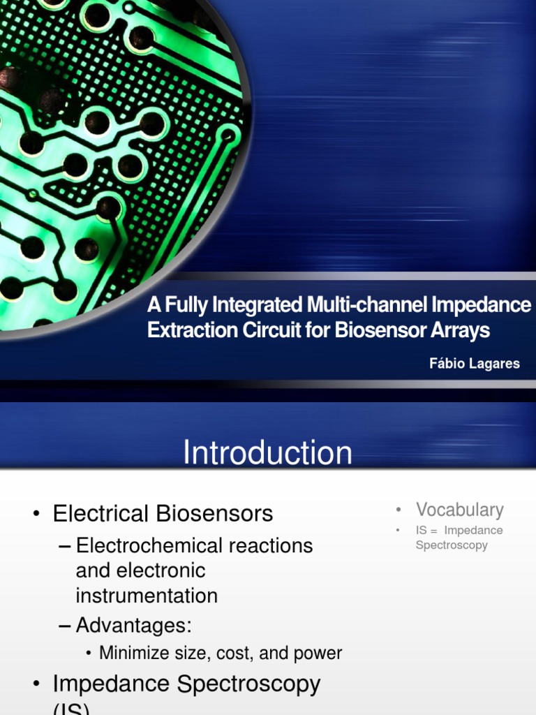 A Fully Integrated Multi-Channel Impedance Extraction Circuit For Biosensor Arrays | PDF ...