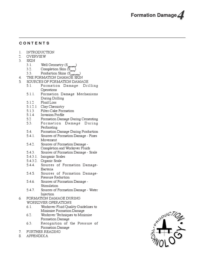 Formation Damage | PDF | Oil Well | Hydraulic Fracturing